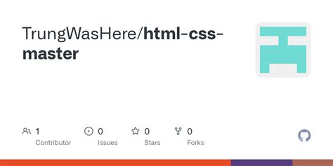 Github Trungwasherehtml Css Master