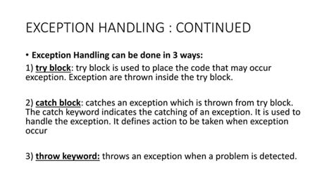 Exception Handling C Pptx