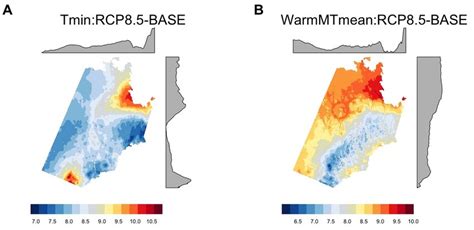 Temperature Difference Maps Between RCP8 5 And Baseline Of Annual