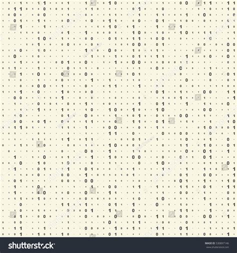 Seamless Binary Code Background Vector Regular Stockvector