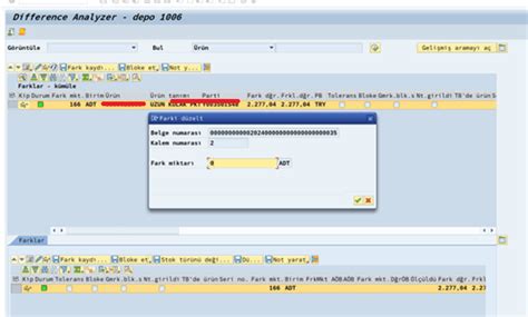 Quantity Correction In Diff Analyzer Mdp Group