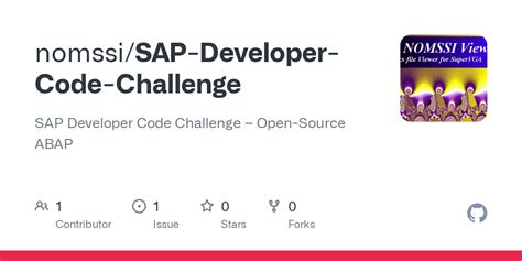 Github Nomssi Sap Developer Code Challenge Sap Developer Code Challenge Open Source Abap