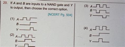 Answered 20 If A And B Are Inputs To A Nand Gate And Y Is Output Then Kunduz