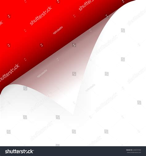 Paper Upper Left Corner Stock Vector Royalty Free 244374763