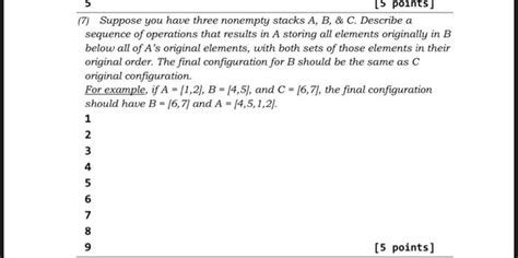8 Suppose You Have A Stack S Containing N Elements