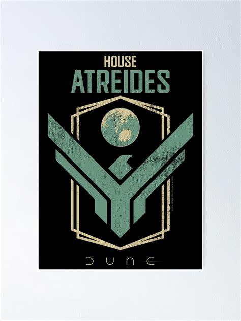 House Atreides Symbol Dune 2021 Film Graphic Poster For Sale By