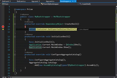 C Prism 610 Mefbootstrappers Implementation Createshell Method Throws An Exception