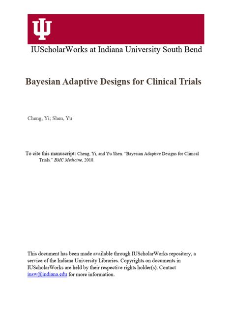 En Bayesian Adaptive Designs For Clinical Trials Pdf Loss