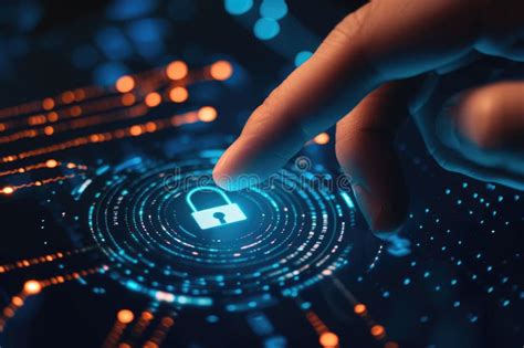 Personal Data Protection Digital Fingerprint Trace A Padlock Know Your Customer Kyc Kyc