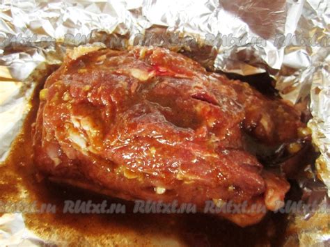 Запечённый окорок с медово сливовой корочкой 8 фото в рецепте