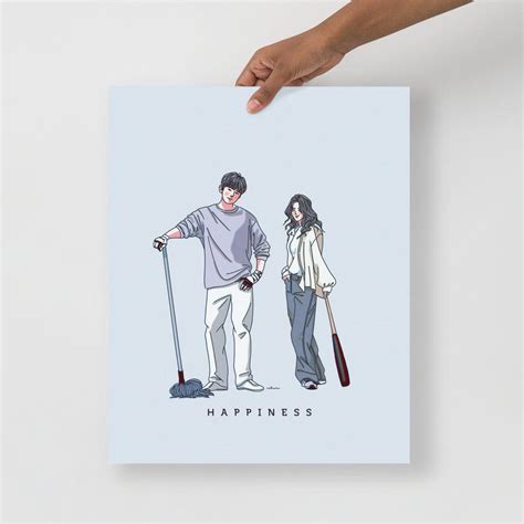 Happiness K Drama Illustration Art Poster Etsy
