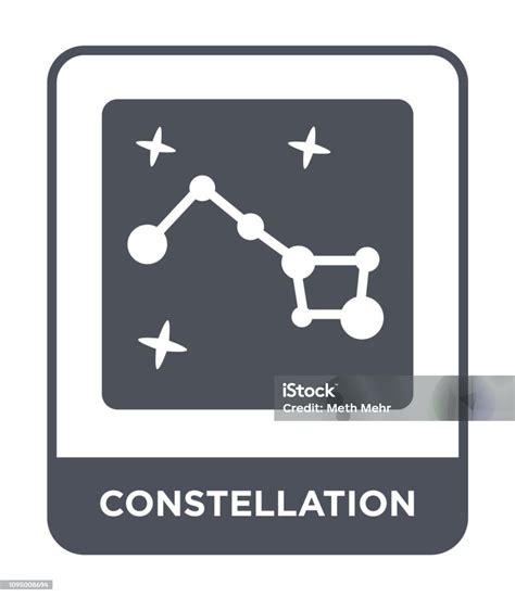 흰색 바탕에 별자리 아이콘 벡터 별자리 유행 가득 천문학 컬렉션에서 아이콘 눈 신체 부분에 대한 스톡 벡터 아트 및 기타 이미지