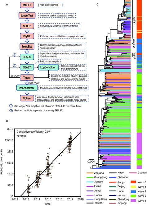 Bayesian Evolution Analysis For Emerging Infectious Diseases A