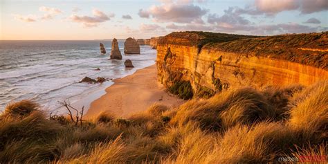 Twelve Apostles At Sunset Great Ocean Road Australia Royalty Free