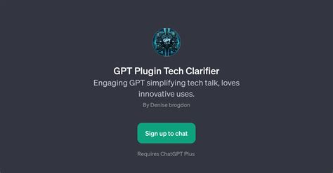 Gpt Plugin Tech Clarifier Gpt Explanation Taaft