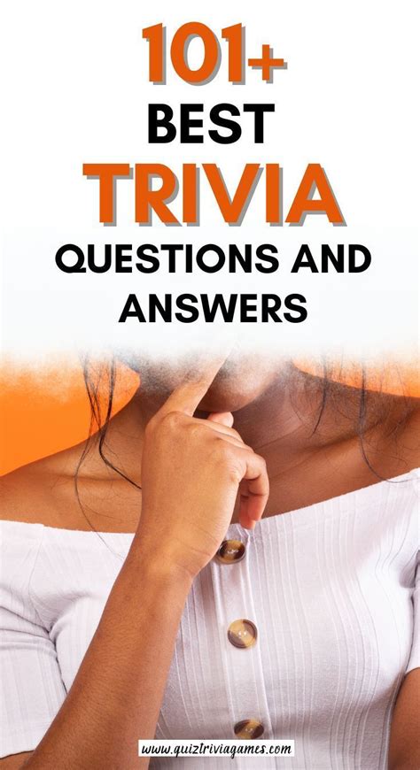 101 Best Trivia Questions And Answers Easy Medium And Hard Quiz Trivia Games Trivia