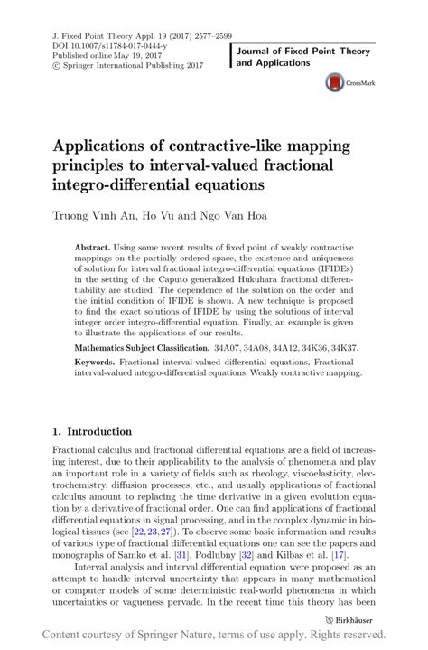 Applications Of Contractive Like Mapping Principles To Interval Valued Fractional Integro
