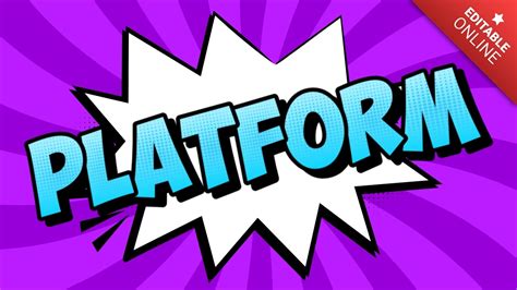 Platform Bad Comic Speech Bubble Text Effect Generator