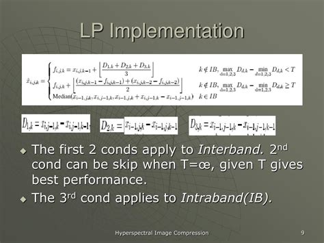 Ppt Low Complexity Lossless Compression Of Hyperspectral Imagery Via Linear Prediction