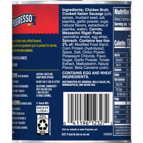 Progresso Spicy Italian Style Wedding Soup Oz Frys Food Stores