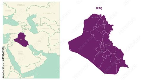 Map Of Iraq And Surrounding Countries