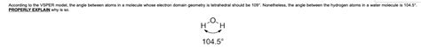 [solved] According To The Vsper Model The Angle Between