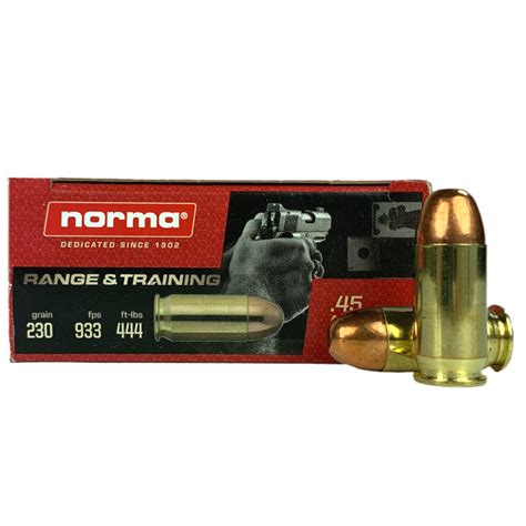 Norma Range And Training 45 Acp 230 Gr Total Metal Jacket