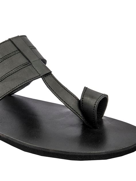 Designers Comfort Handmade Black Leather Sandals For Men