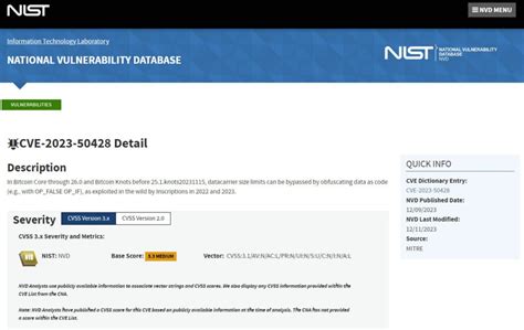 Nist National Vulnerability Database Ordinals Exploit