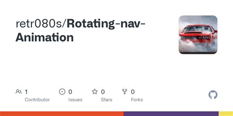 github retr080s rotating nav animation