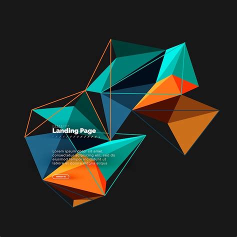 Premium Vector Polygonal Geometric Design Abstract Shape Made Of Triangles Trendy Background