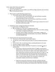 Understanding Joints Types And Functions Explained Course Hero