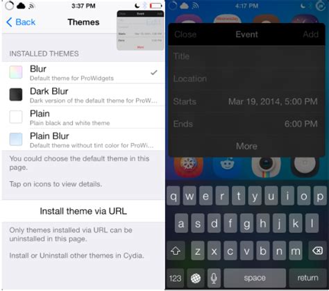 ProWidgets IOS 7 Jailbreak Tweak For Widgets Based Multitasking