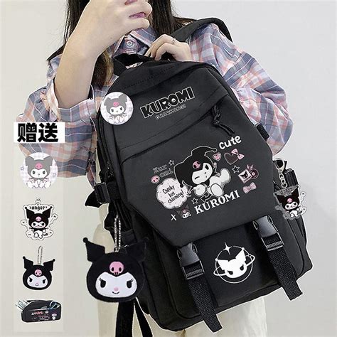 My Melody Kuromi Backpack Cinnamoroll Plush Bag Cute Cartoon Shoulder
