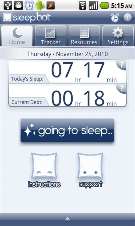 Android Tracking Sleep With Sleep Bot Sacha Chua