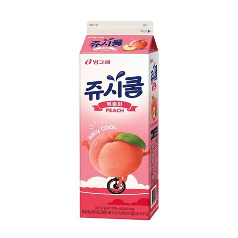 빙그레 쥬시쿨 복숭아 930ml 홈플러스