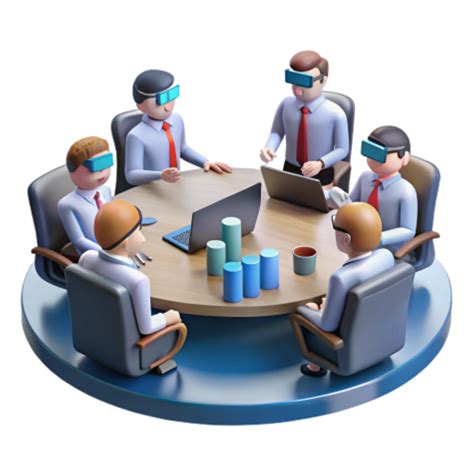 Serene Artistic Virtual Reality Collaboration Immersive Meetings Data Visualization 4k 56744917 Png