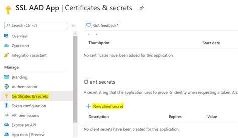Aad Application Rcl Ssl Docs
