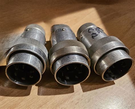 3x Male Akg C12 Tube Mic Connector For C12 C28 N12 N28a Reverb