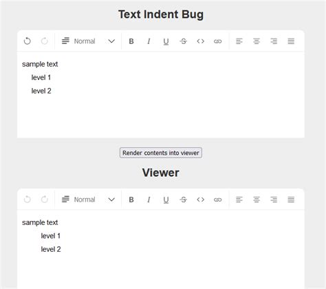 Bug Custom Dent Value Not Respected When Rendering A Stored Editor Content · Issue