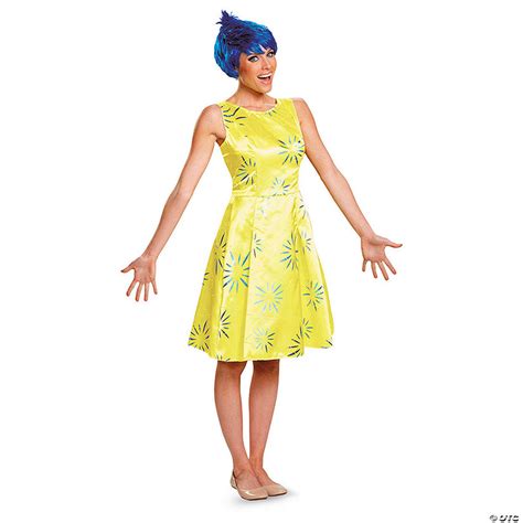 Womens Deluxe Disneypixar Inside Out 2 Yellow Joy Costume Oriental