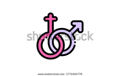 Sex Icon Gender Signs Male Female Stock Vector Royalty Free