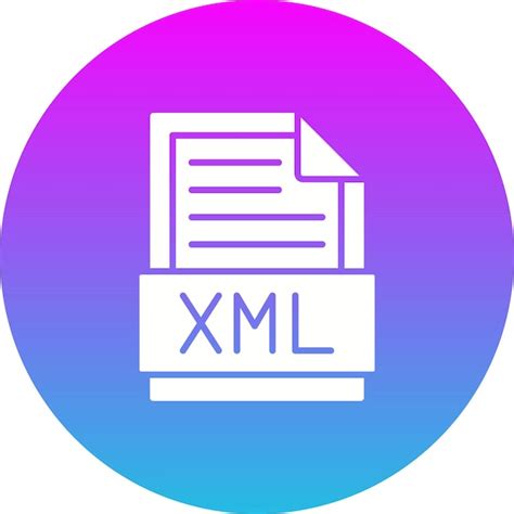 Xml 아이콘 프리미엄 벡터