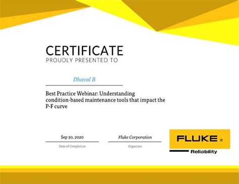 Fluke Certificate Webinar Pdf