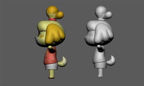 Stl File Animal Crossing Isabelle Pose 2・3d Printable Model To Download・cults