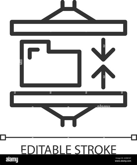 Data Compression Technique Linear Pixel Perfect Icon Stock Vector Image Art Alamy