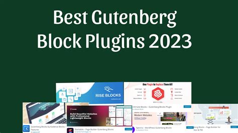 Best Gutenberg Block Plugins 2023 Wordpress Active Themes