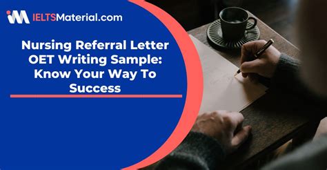 Nursing Referral Letter Oet Writing Sample Know Your Way To Success