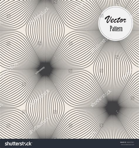 Vector Pattern Repeating Geometric Linear Flowers Stock Vector Royalty Free 368457821