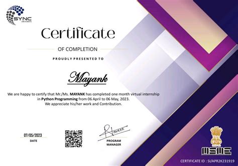 mr mayank on linkedin internship python opportunity thankyou